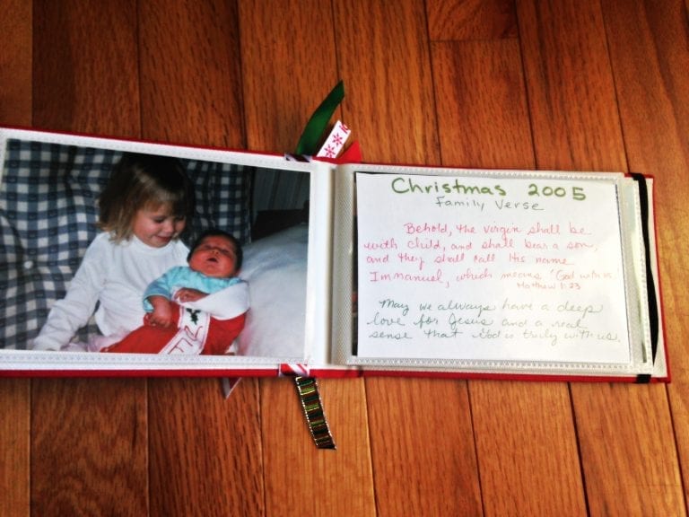 How to Create a Christmas Memory Book of Faith | Ginger Harrington
